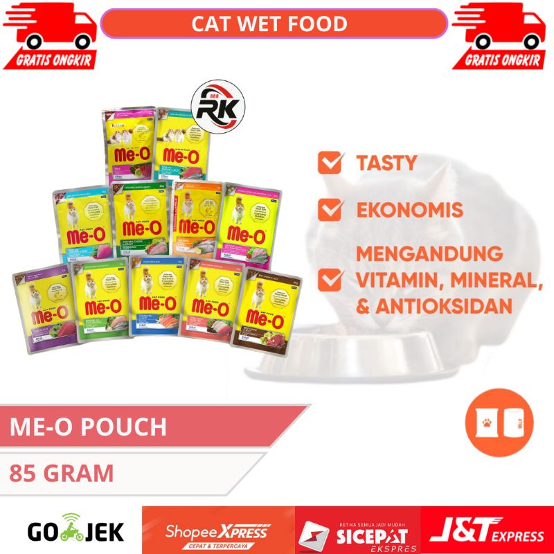 Jual Meo Pouch Adult & Kitten 80 gr Makanan Kucing Basah Me-O Wet Food ...