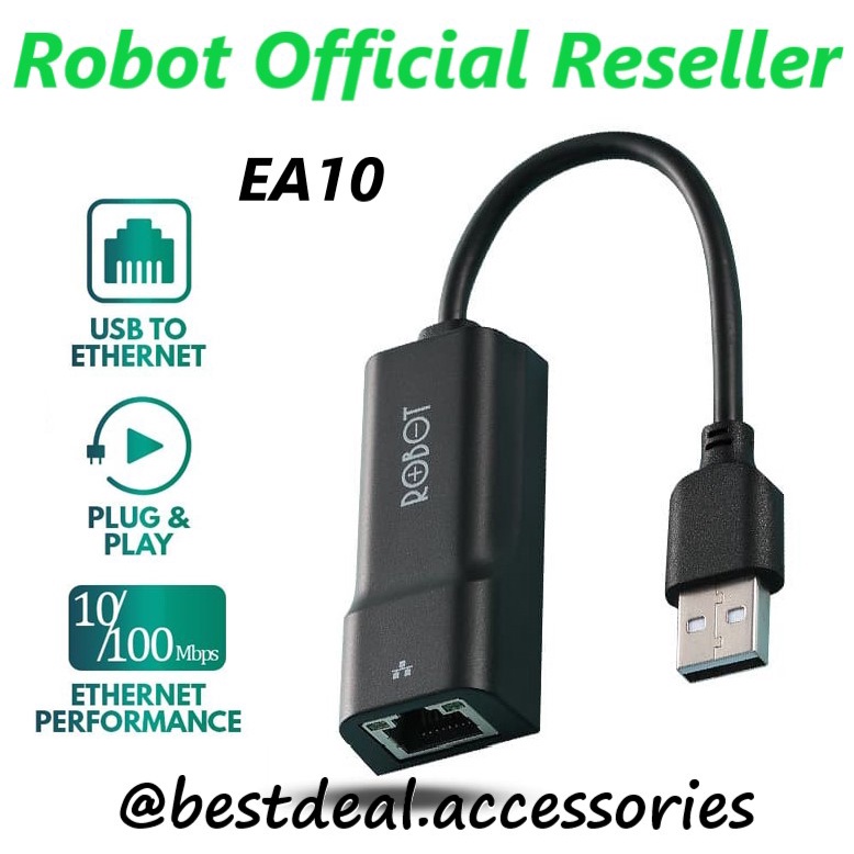 Jual ROBOT EA10 USB Ethernet Adapter USB 2.0 to RJ45 LAN | Shopee Indonesia
