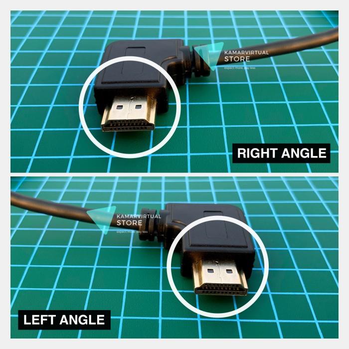 Jual Hdmi to Hdmi Spring Spiral Right & Left Angeled 90 L (HDMI A ...