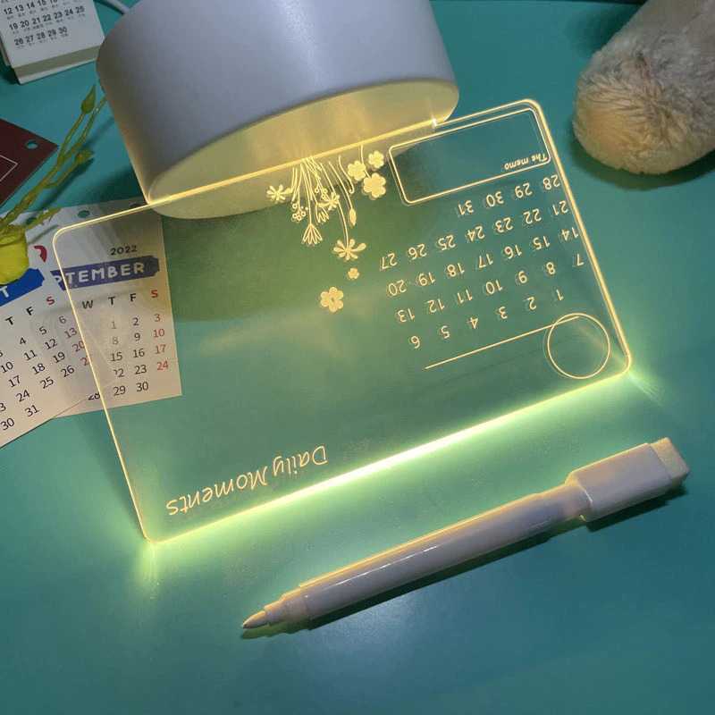Jual Papan Display Kalender LED Light Memo Board | Shopee Indonesia