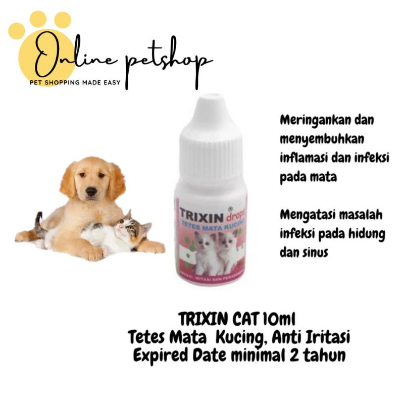 Jual TRIXIN CAT 15 ml - Obat Tetes Mata Dan Hidung Kucing | Shopee ...