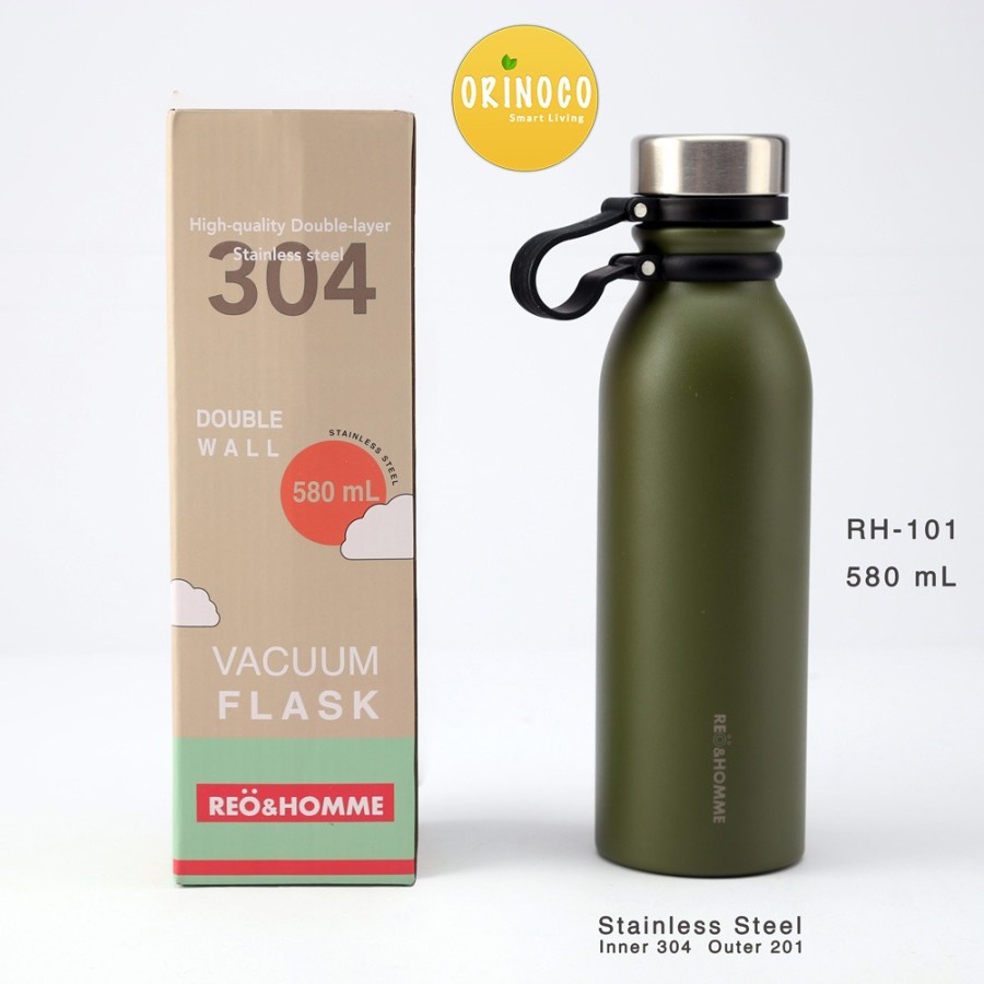 Jual Botol Minum Stainless 580ml RH-101 Tahan Panas & Dingin New Design ...