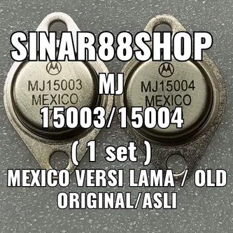 Jual TR TRANSISTOR FINAL JENGKOL MJ15003/15004 MJ 15003 15004 MEXICO ...