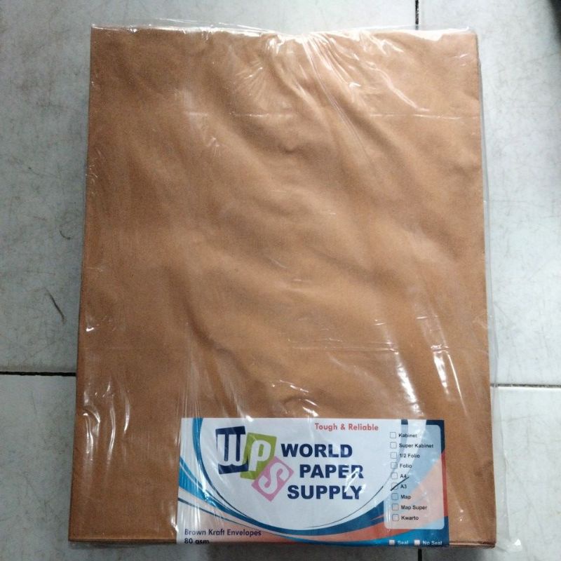 Jual Amplop Coklat A3 WPS | Shopee Indonesia