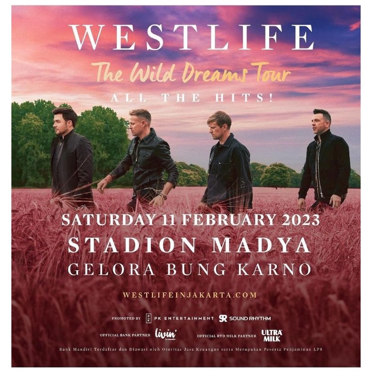 Jual Tiket konser Westlife The Wild Dreams Tour Cat 3A | Shopee Indonesia