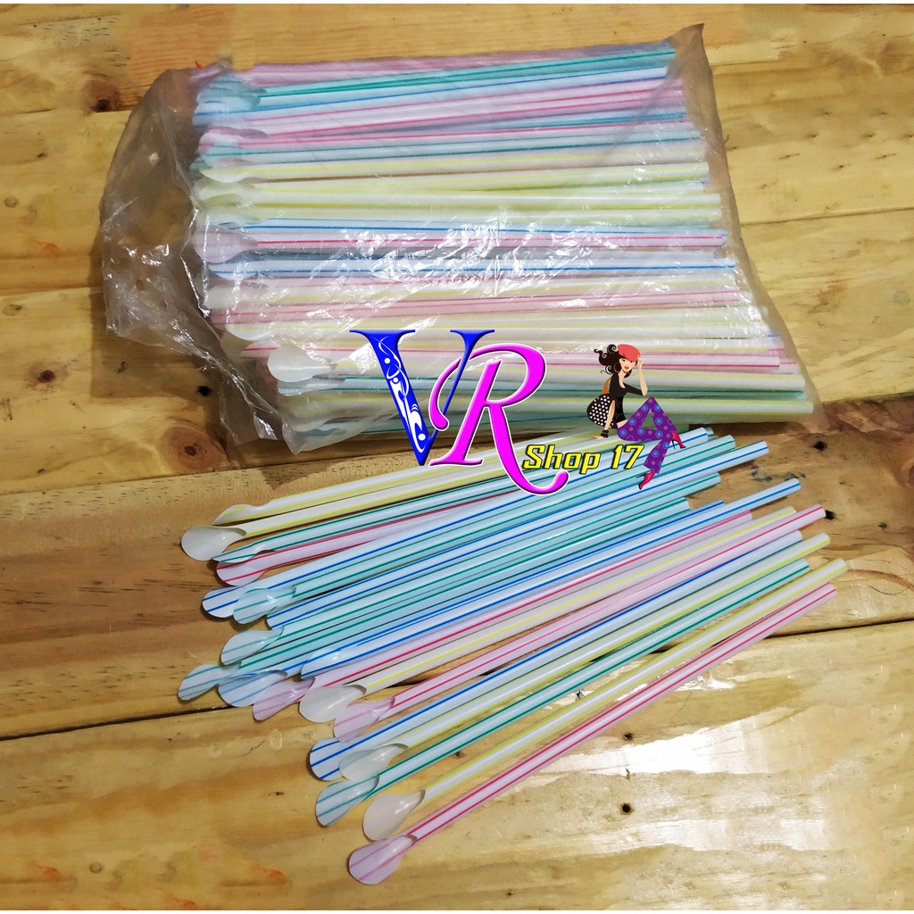 Jual PAKET SEDOTAN SENDOK ULIR PLASTIK STANDING POUCH BLUTOP POLOS ...