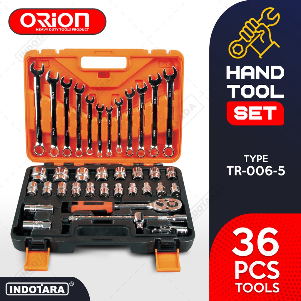 Jual Hand Toolset / Tool Kit Set / Toolkit Toolbox Orion - TR006-5 | Shopee Indonesia