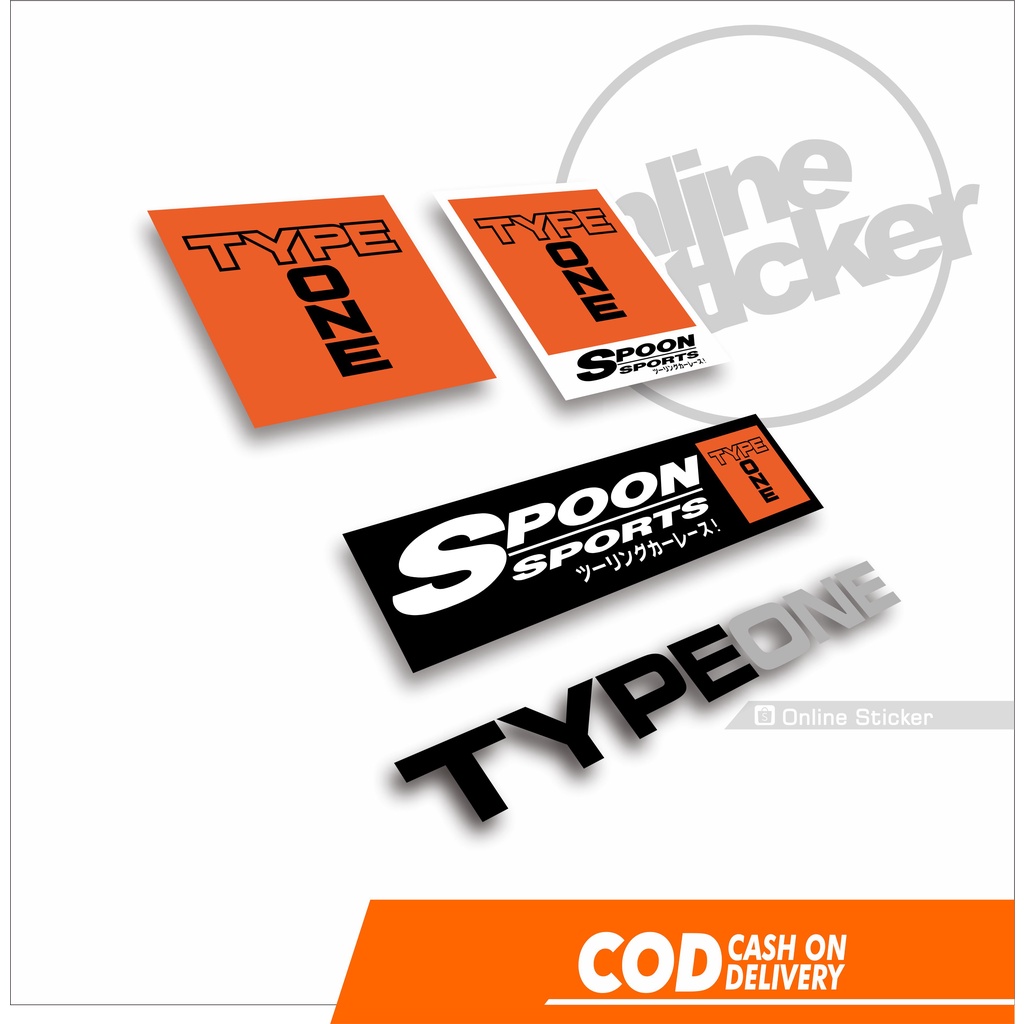 Jual sticker Type One | ori printing UV dop kasar | Shopee Indonesia