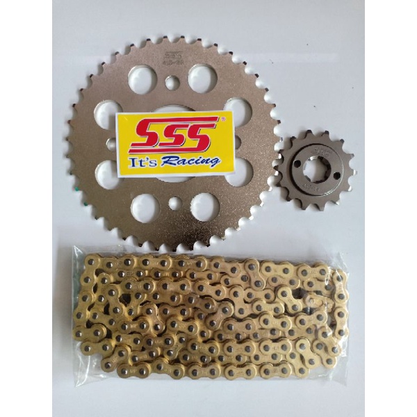 Jual gear gir set sss 415 rantai gold kev/astrea grand/suprax lama/legenda/win/Astrea/star/prima ...
