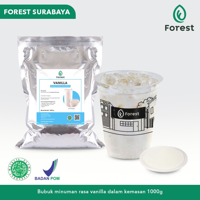 Jual Bubuk Minuman Rasa VANILLA Powder 1kg - FOREST Beverage Surabaya ...