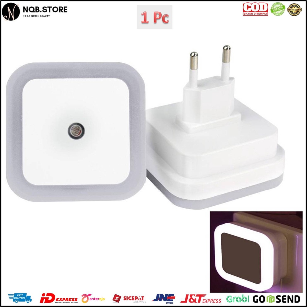 Jual NQB - Lampu Tidur LED Kotak Dengan Sensor Cahaya Hias Lorong ...