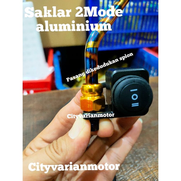 Jual Saklar Lampu Motor Spion On Off On Waterproof Saklar 2 Mode ...