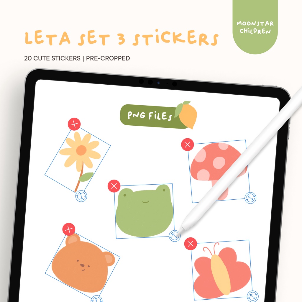 Jual Leta Set 3 Digital Sticker for Planner BuJo Journal Notebook for ...