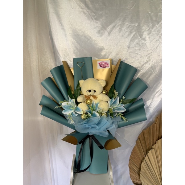 Jual BUCKET WISUDA/BONEKA/BUCKET BUNGA ARTIFICIAL/BUCKET GRADUATION ...