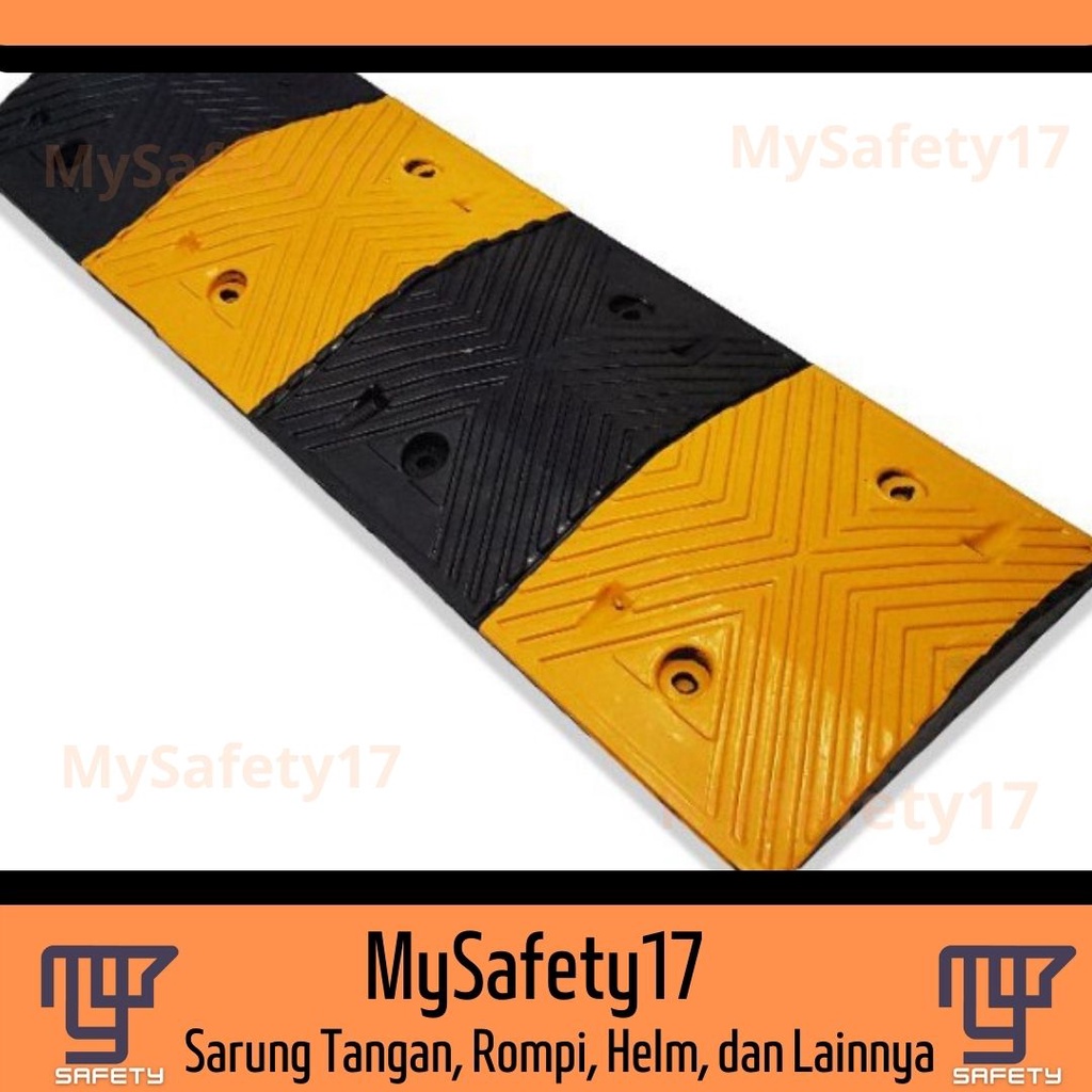 Jual Speed Hump Bumb Bump 100 Cm Rubber Polisi Tidur Karet 1 Meter ...