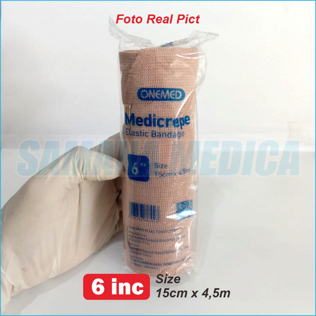 Jual Elastic Bandage Medicrepe Onemed Perban Elastis Verbant Cokelat ...
