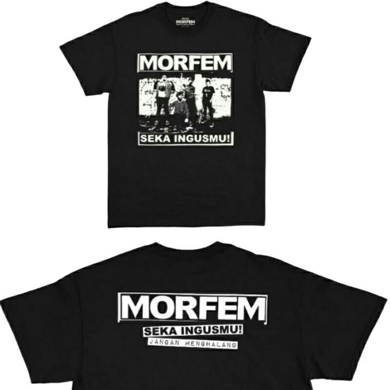 Jual Morfem SNEAKERFUZZ - T-shirt Morfem - Black Tees Official ...