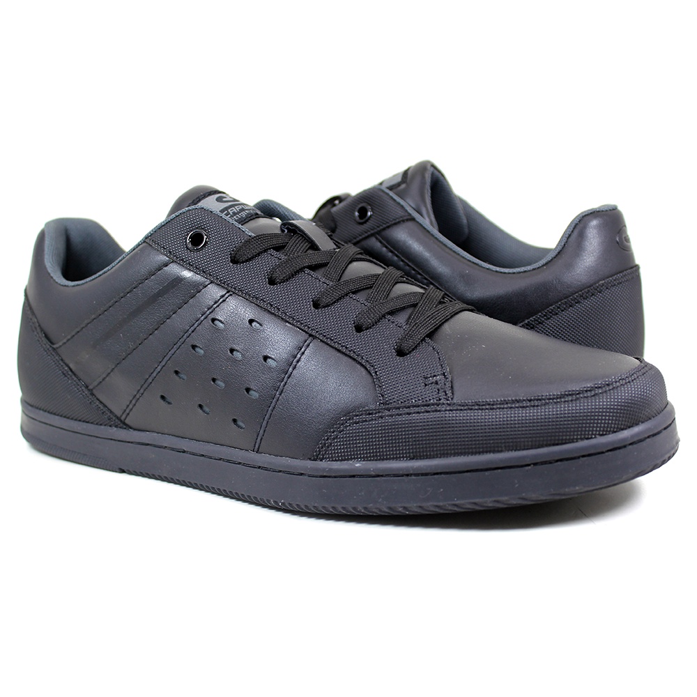 Jual Sepatu DELMORA, sepatu sekolah hitam polos, all black, back to ...