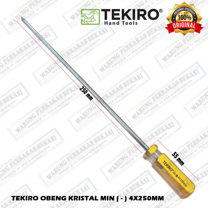 Jual Tekiro Obeng Min Panjang 250mm Gagang Kristal 4x250mm ...