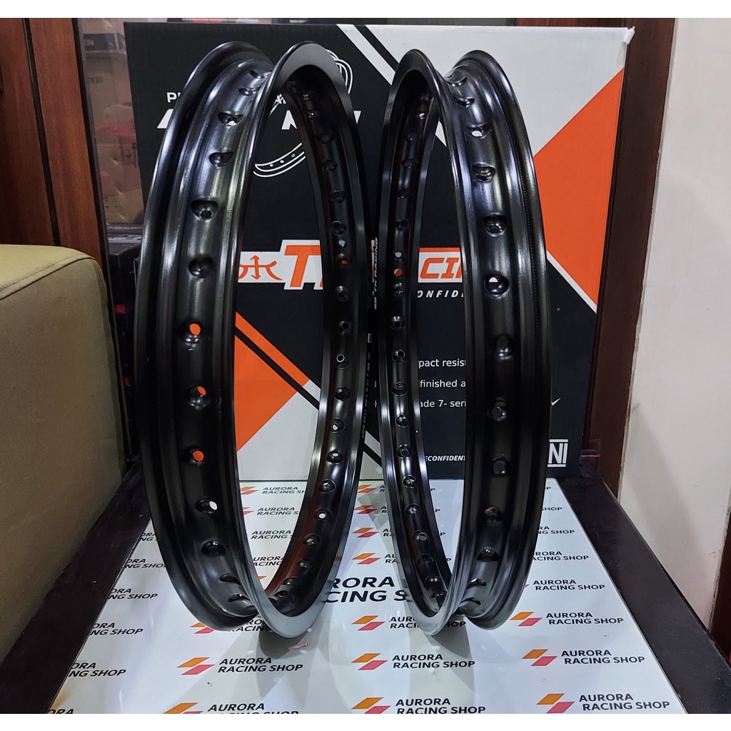 Jual Velg TK Bright Set 17 x 140 / 160 Hole 36 warna Black | Shopee Indonesia