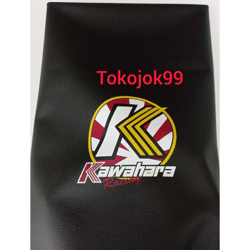 Jual kulit jok motor logo kawahara sablon - sarung jok motor - jok ...