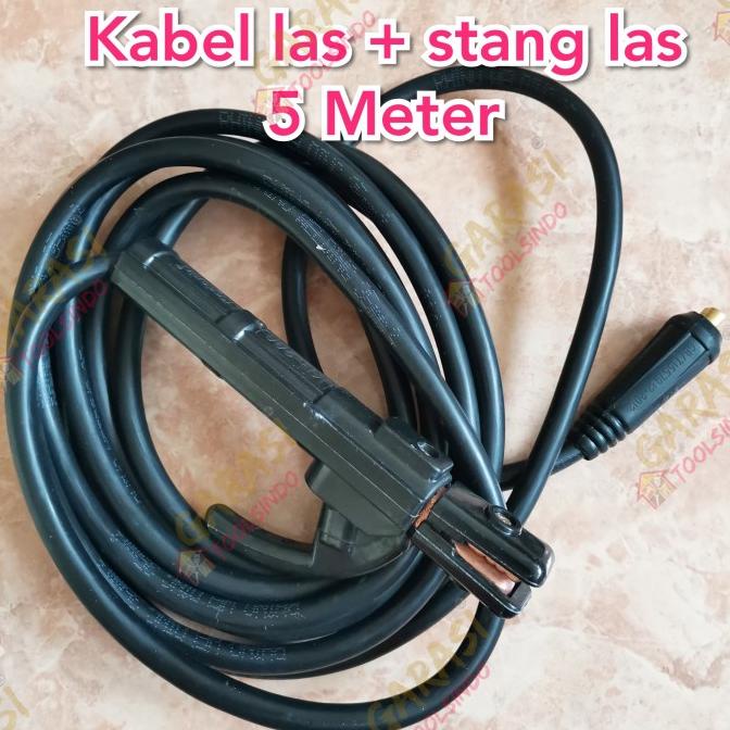 Jual Kabel Las Set 5 Meter Plus Tang Las 200A Stang Las Set 25 Mm ...