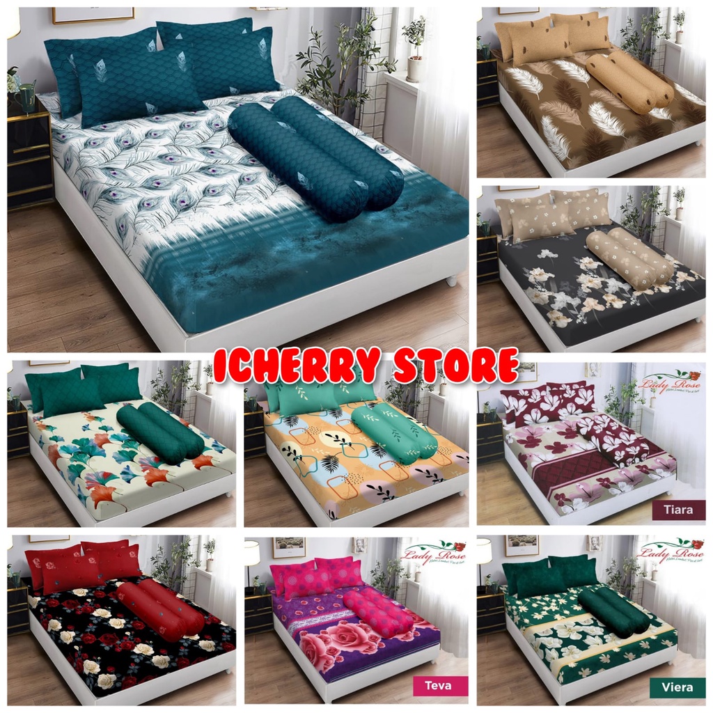 Jual 3in1 Sprei Lady Rose 3D King 180x200 160x200 120x200 100x200 ...