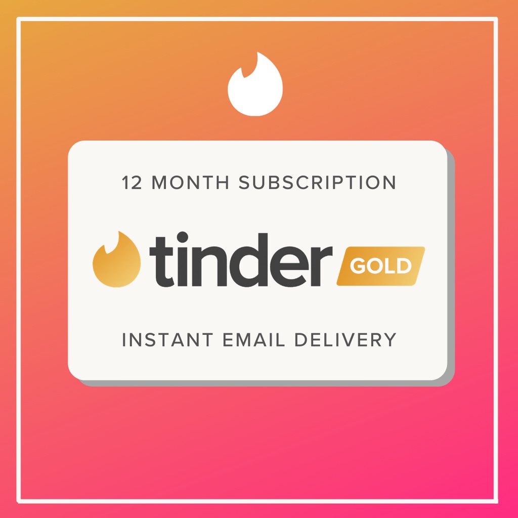 Jual Tinder Gold - 12 Month Subscription - INSTANT DELIVERY | Shopee ...
