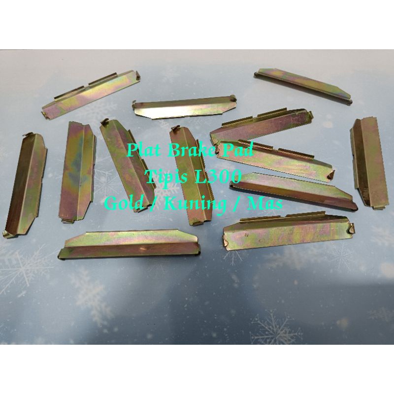 Jual Plat Brake Pad Tipis L300 Gold Plat Cakram tipis Plat Kampas Rem ...
