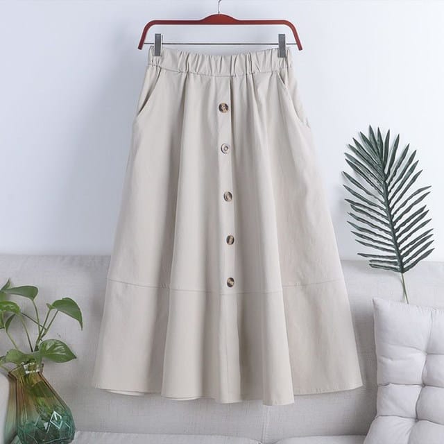 Jual ALEEYA Rok Suede 7/8 / Reyna Midi Skirt Suede (2521) | Shopee ...