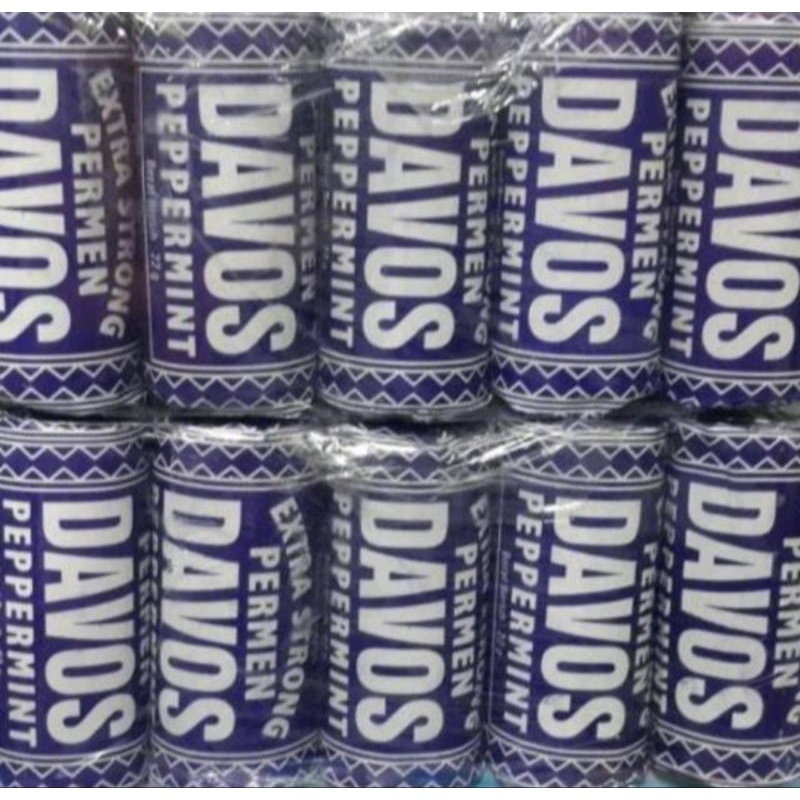 Jual Permen Davos Roll Peppermint Permen Mint Davos Peppermint 1 pack ...