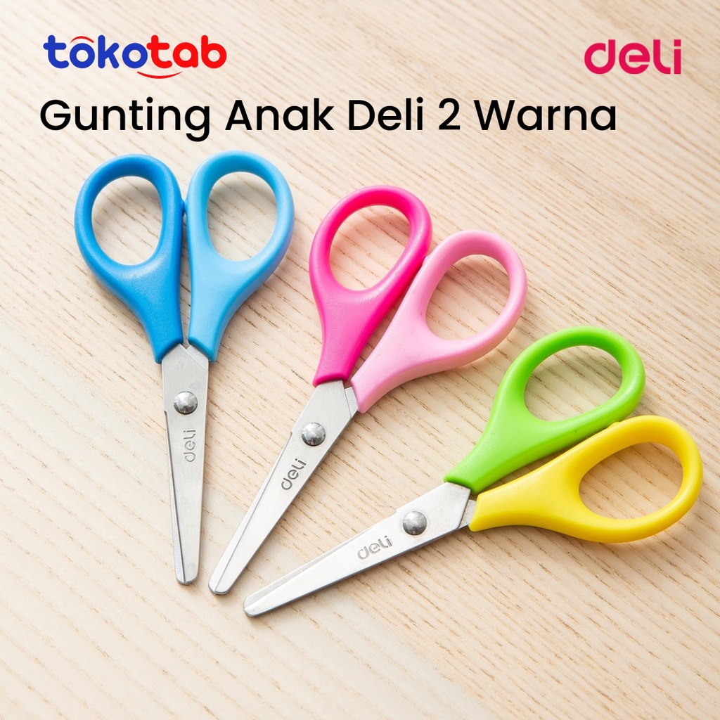Jual Tokotab - Gunting Anak Deli Scissor Dual Color Gunting D60100 ...
