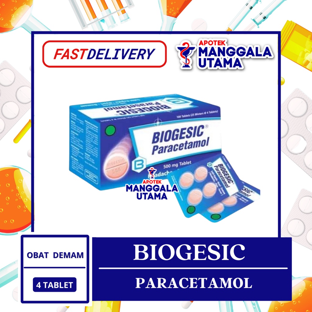Jual BIOGESIC 1 BLISTER ISI 4 TABLET | Shopee Indonesia