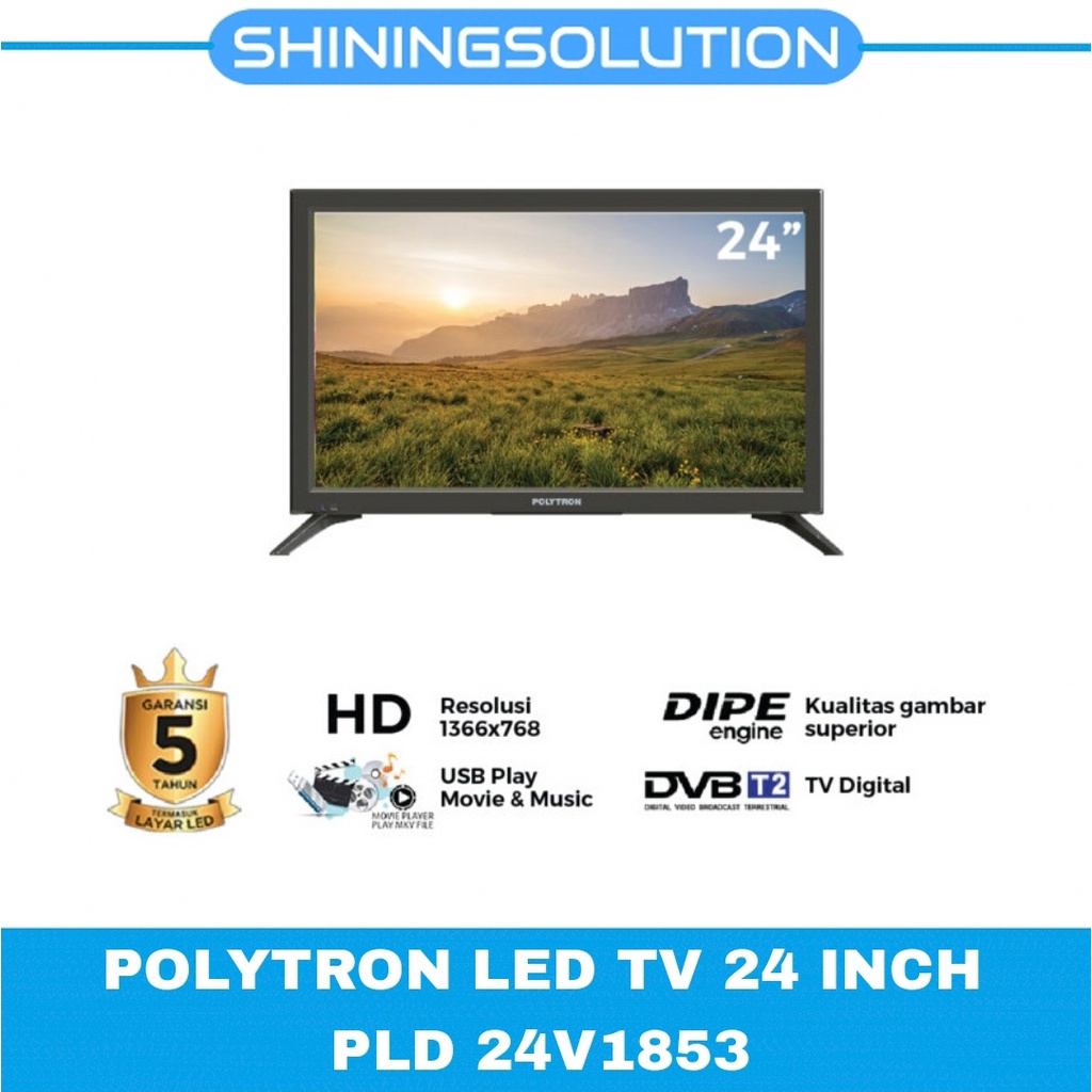 Jual POLYTRON LED TV 24 INCH PLD 24V1853 | Shopee Indonesia