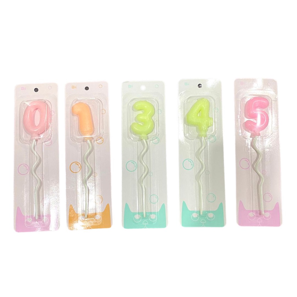 Jual Birthday Candle Number - Lilin Angka Ulang Tahun 0-9 | Shopee ...