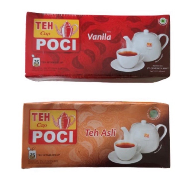 Jual Teh Cap Poci Box isi 25 Original Asli Melati Jasmine Vanilla ...
