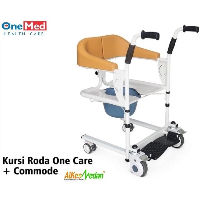 Jual KURSI RODA 2 FUNGSI COMMODE CHAIR 2 IN 1 ONECARE ONEMED ALKESMEDAN ...