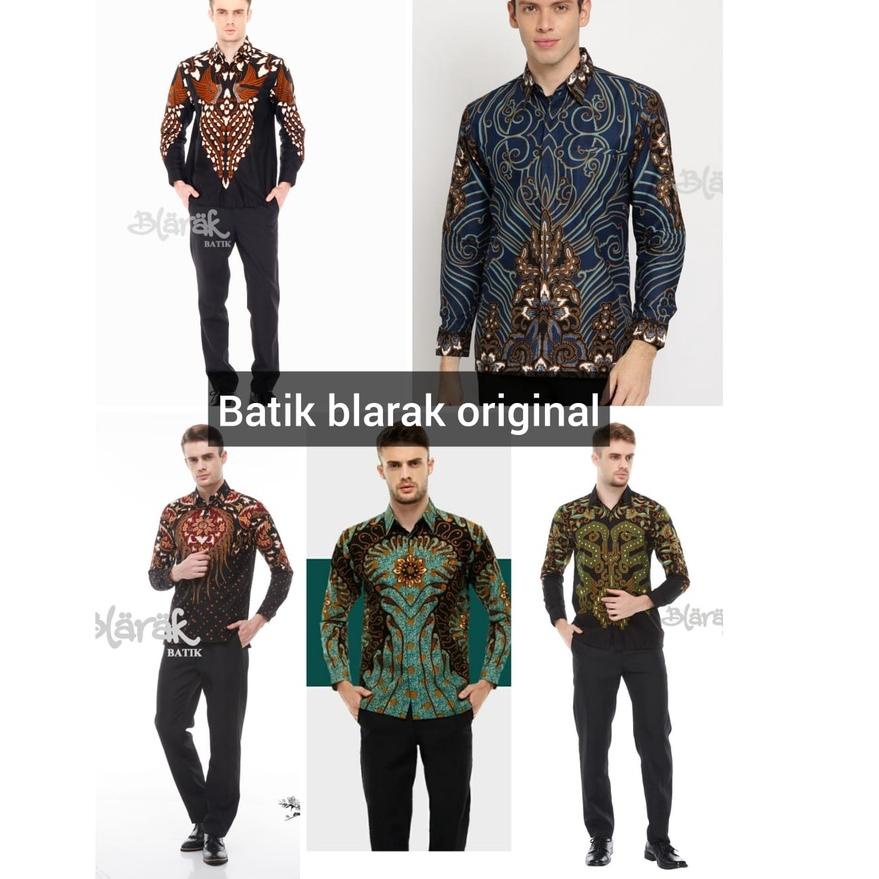 Jual [SLA.18Oc22r] KEMEJA BATIK BLARAK LENGAN PANJANG ORIGINAL | Shopee ...