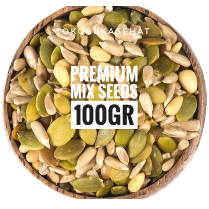 Jual Raw Mix Seeds Organic -100gr (Sunflower Seeds + Pumpkin Seeds ...
