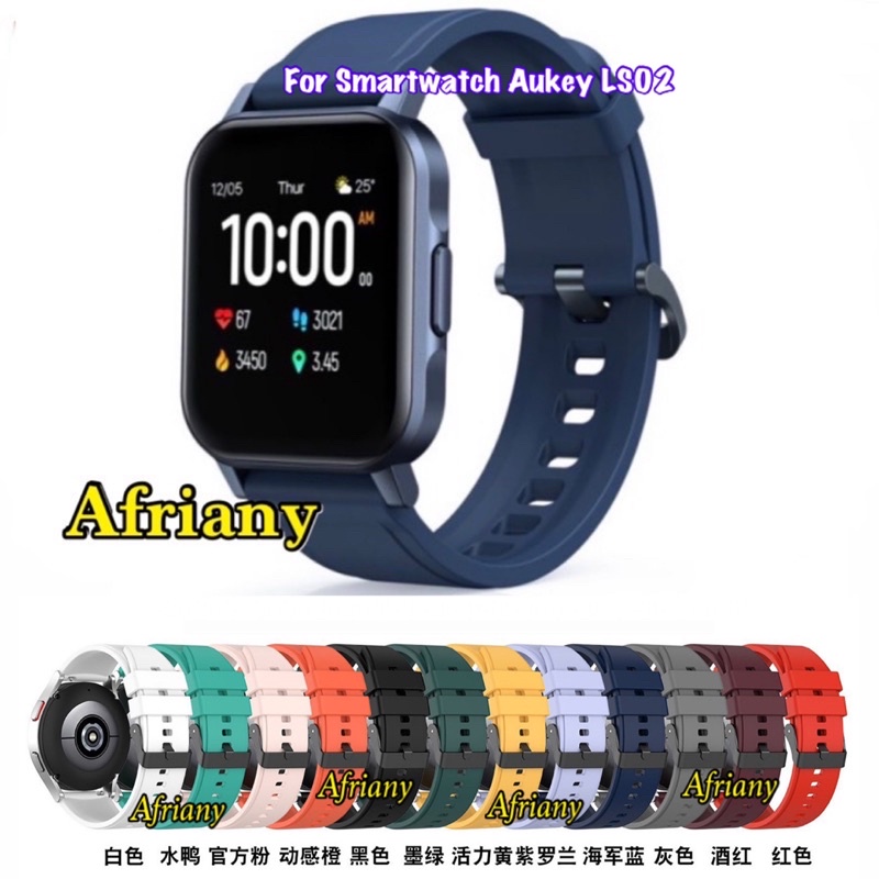 Jual Strap Aukey Smartwatch LS02 Rubber Tali Jam Tangan | Shopee Indonesia