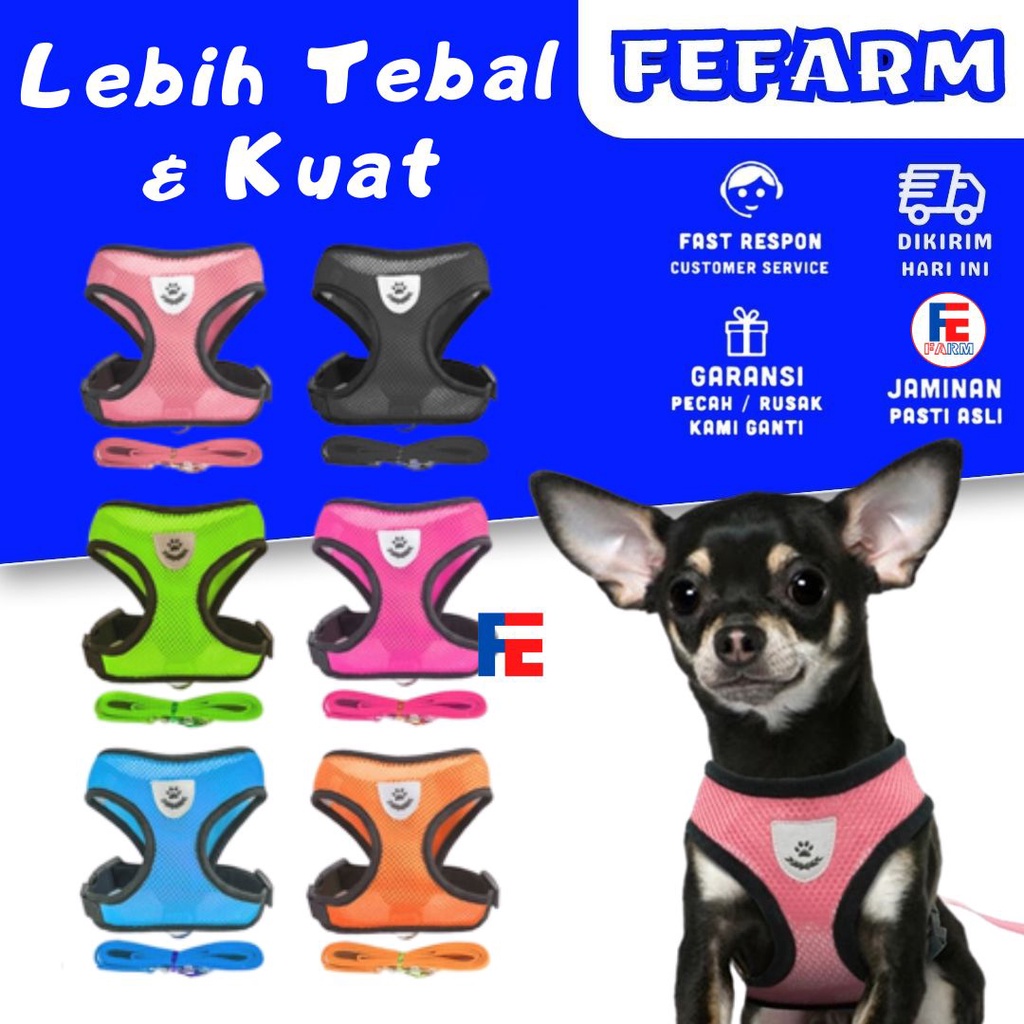 Jual TALI TTUNTUN HARNESS KUCING ANJING HARNESS TALI TUNTUN ROMPI ...