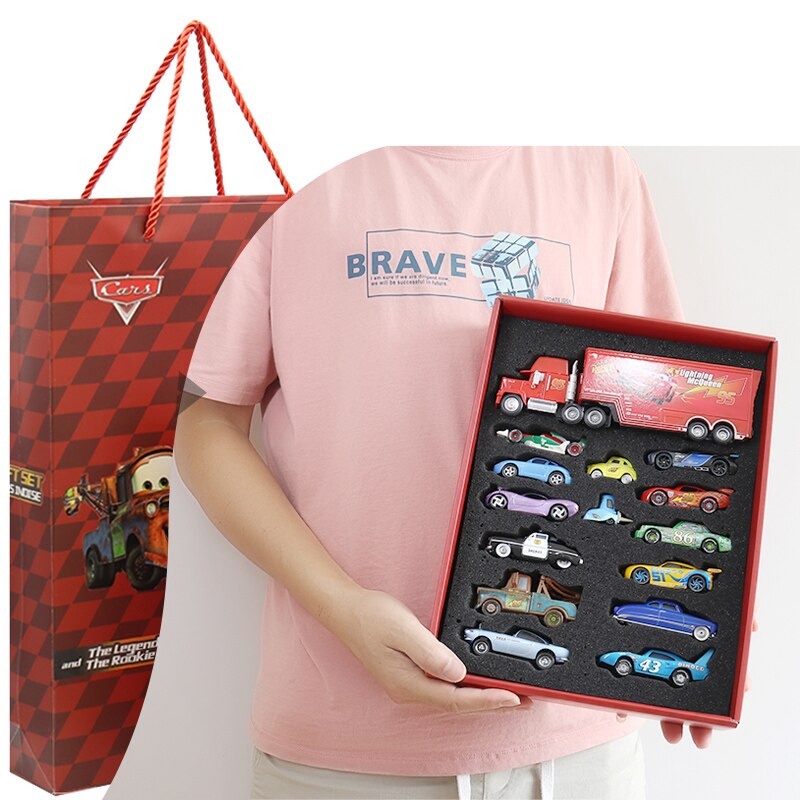 Jual Mobil Mainan Disney Pixar Cars Trailer Set Metal Besi 1 : 55 alloy ...