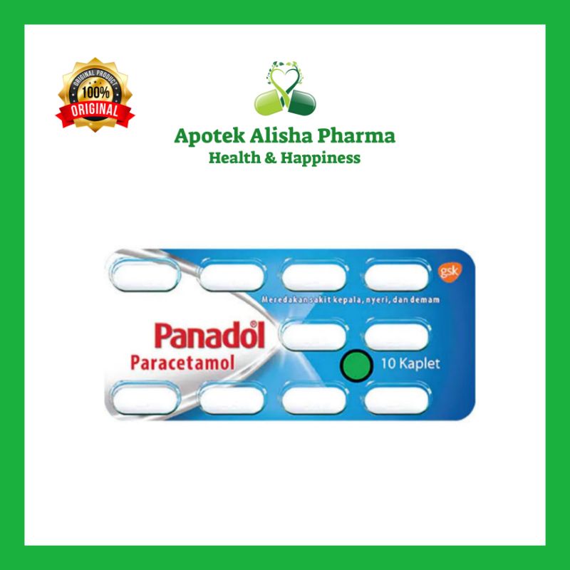 Jual Panadol Tablet Biru Blister isi 10 Obat Sakit Kepala Nyeri Demam ...