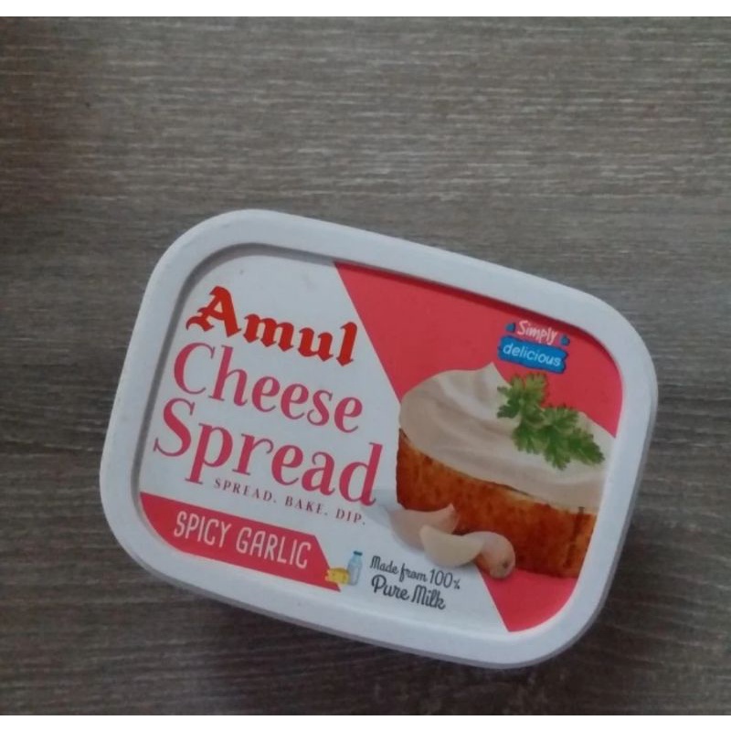 Jual Amul Cheese Keju Spread Spicy Garlic India Vegetarian Beyond ...