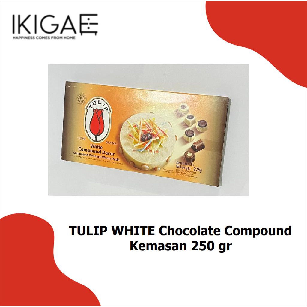 Jual TULIP CHOCOLATE COMPOUND / COKELAT MASAK / COKELAT BAKING 250 gr ...