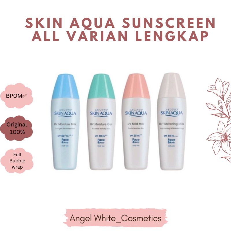 Jual ORIGINAL 100% SKIN AQUA SUNSCREEN ALL VARIAN READY LENGKAP ...
