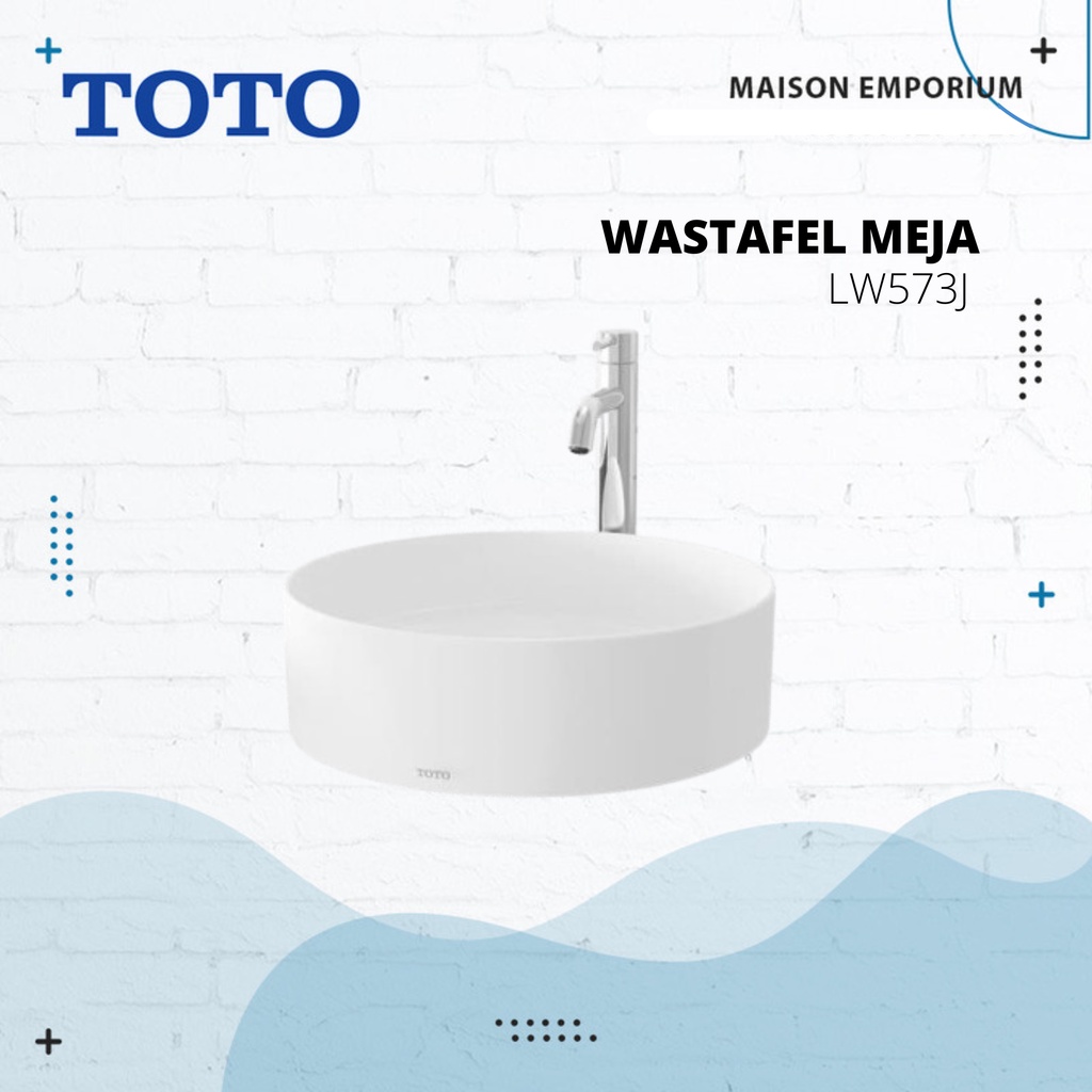 Jual Wastafel TOTO Original LW573J / Wastafel Meja TOTO Body Only 573 ...