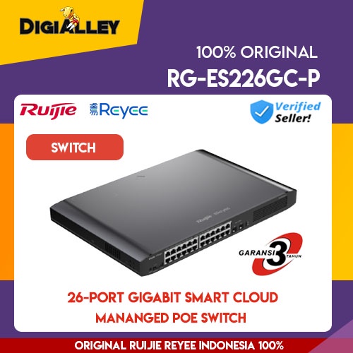 Jual Ruijie Reyee RG-ES226GC-P Series Cloud Managed POE Switches ...