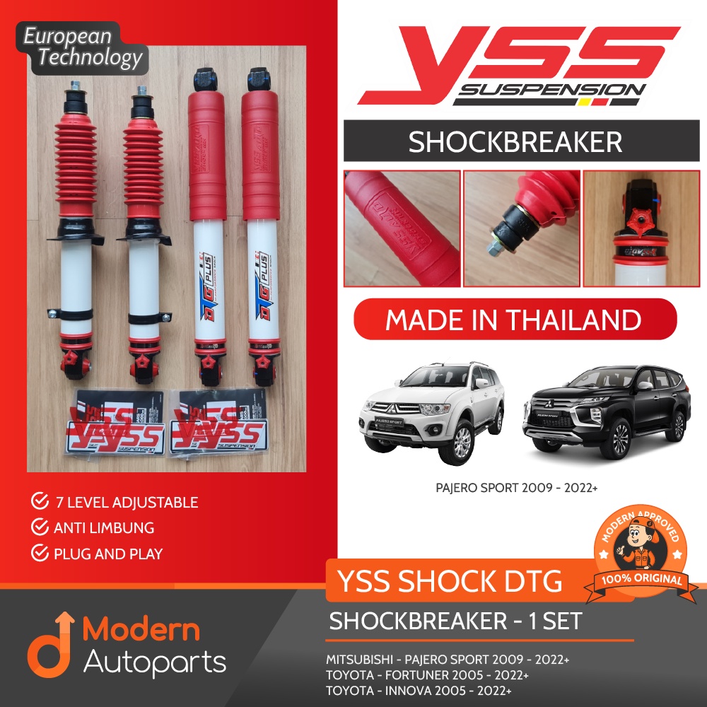 Jual 1 SET | YSS DTG Shockbreaker PAJERO SPORT 2009-2022+ PnP | Shopee Indonesia