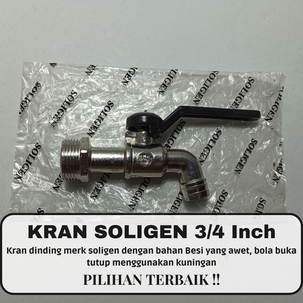 Jual KRAN BESI SOLIGEN 3/4 inch | Shopee Indonesia